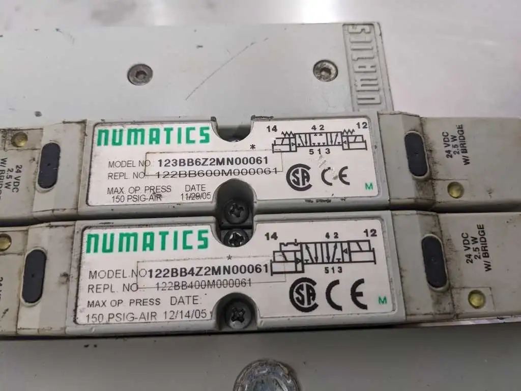 Numatics 353BB600M000061 Solenoid Valve 122BB4Z2MN00061 Valve Block ...
