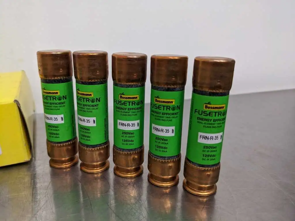 10 Pack Bussmann FRN-R-35 Dual-Element Time Delay Fuse 35 Amp 250 VAC 125 VDC Class RK5 – NEO ...