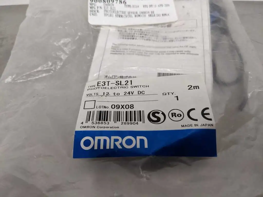 Omron E3T-SL21 Photoelectric Switch 12-24 VDC 2m – NEO Surplus