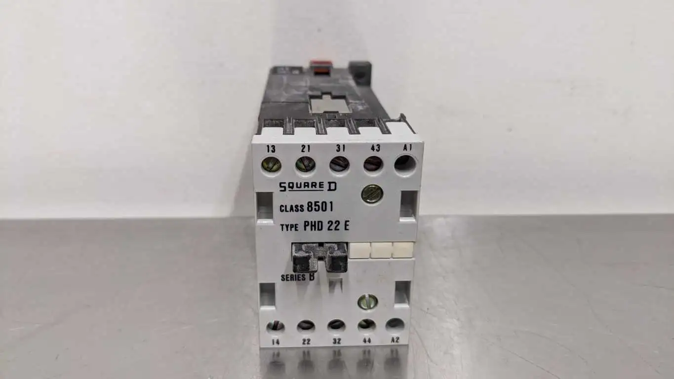 Square D 8501 PHD22E Control Relay Ser B 600VAC 20A 600VAC 20A 24VDC ...