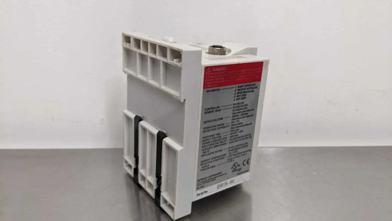 Keyence PJ-V90 Light Curtain Controller 0-7m 24VDC 4A 20W Zone 120mm ...