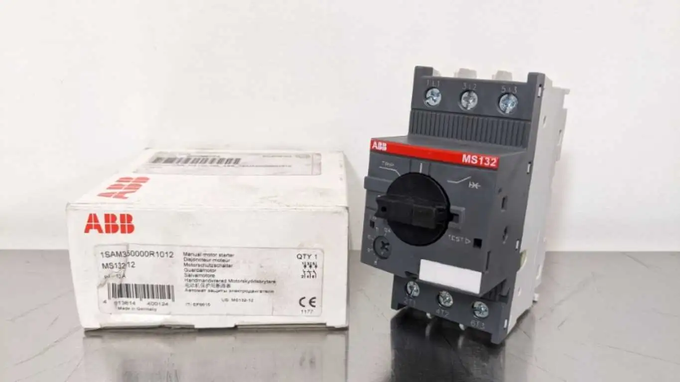 ABB MS132-12 Manual Motor Starter Circuit Breaker 8.0-12A 1SAM350000R1012 – NEO Surplus