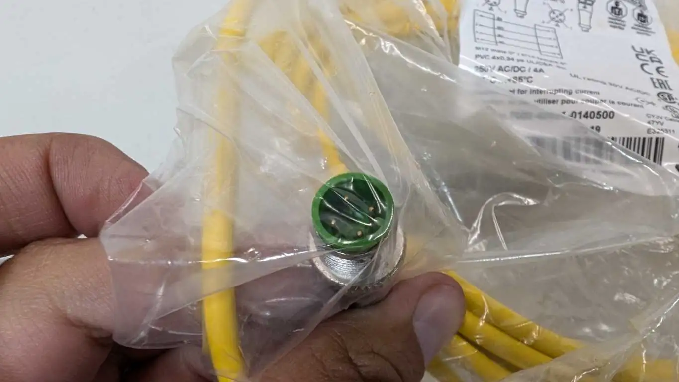 Murr Elektronik 7000-40021-0140500 Cordset M12 4 Pin 5m Yellow Male ...