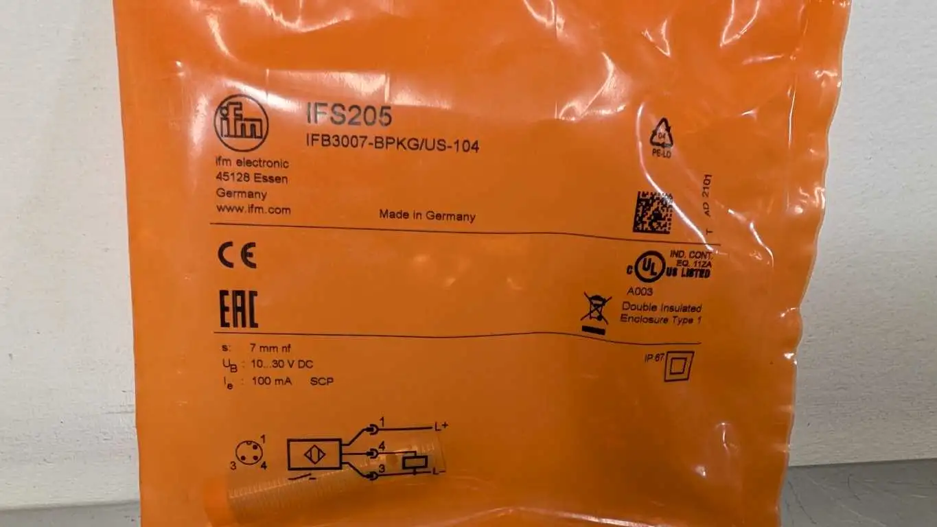 IFM Efector IFS205 Inductive Sensor 7mm 10-30VDC 100mA – NEO Surplus