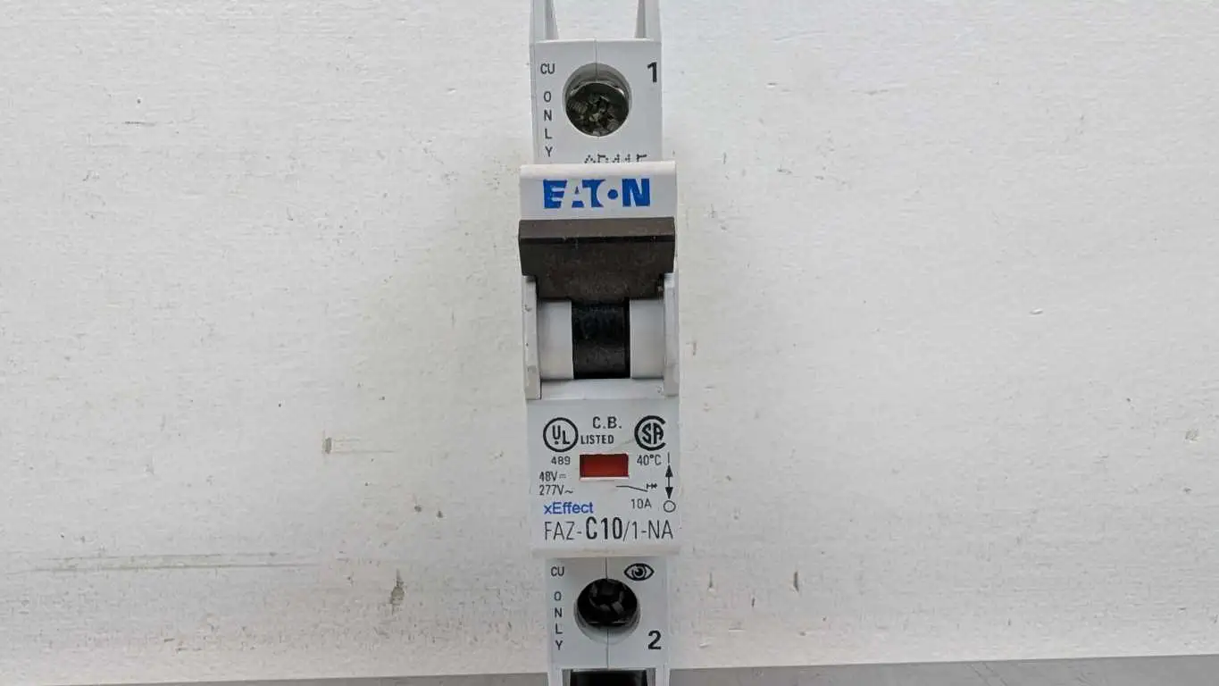 Eaton FAZ-C10/1-NA Miniature Circuit Breaker 277VAC/48VDC 10A – NEO Surplus
