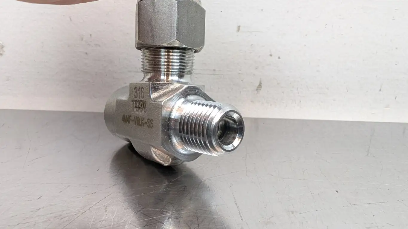 Parker 4M4F-V6LK-SS Stainless Steel Needle Valve 1/4″ 5000 PSI – NEO ...