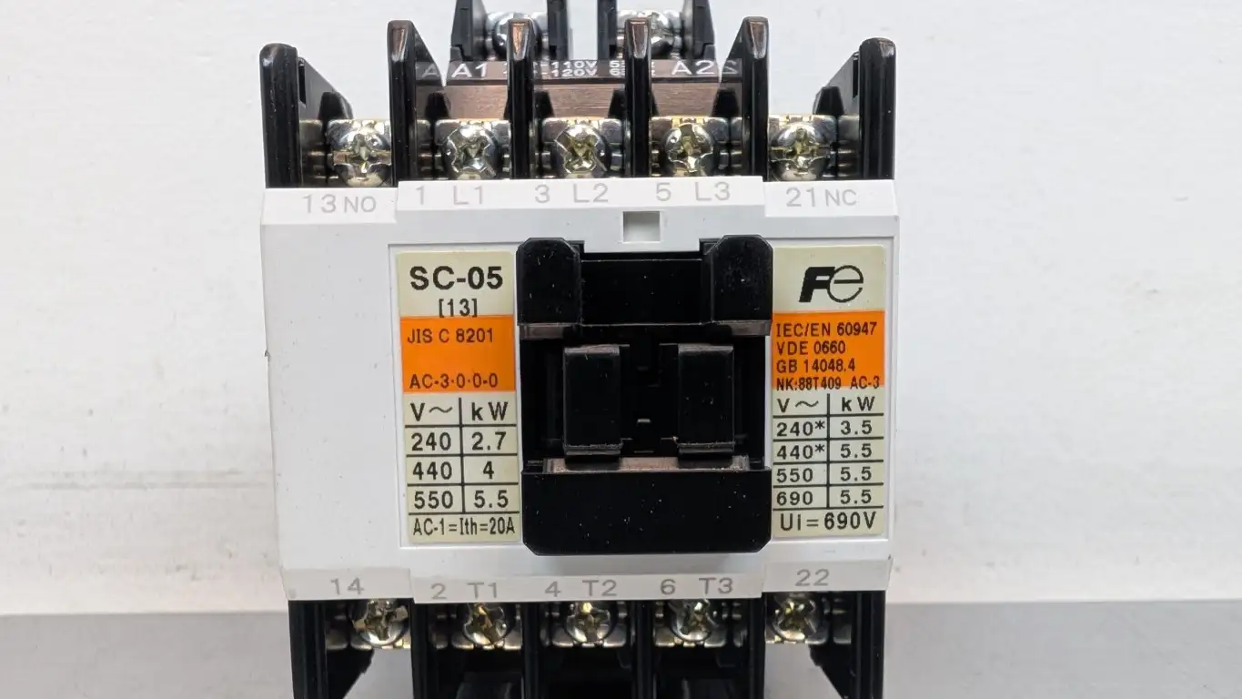 Fuji SC-05 Magnetic Contactor 1NO 1NC 100-110/110-120VAC Coil 20A – NEO Surplus