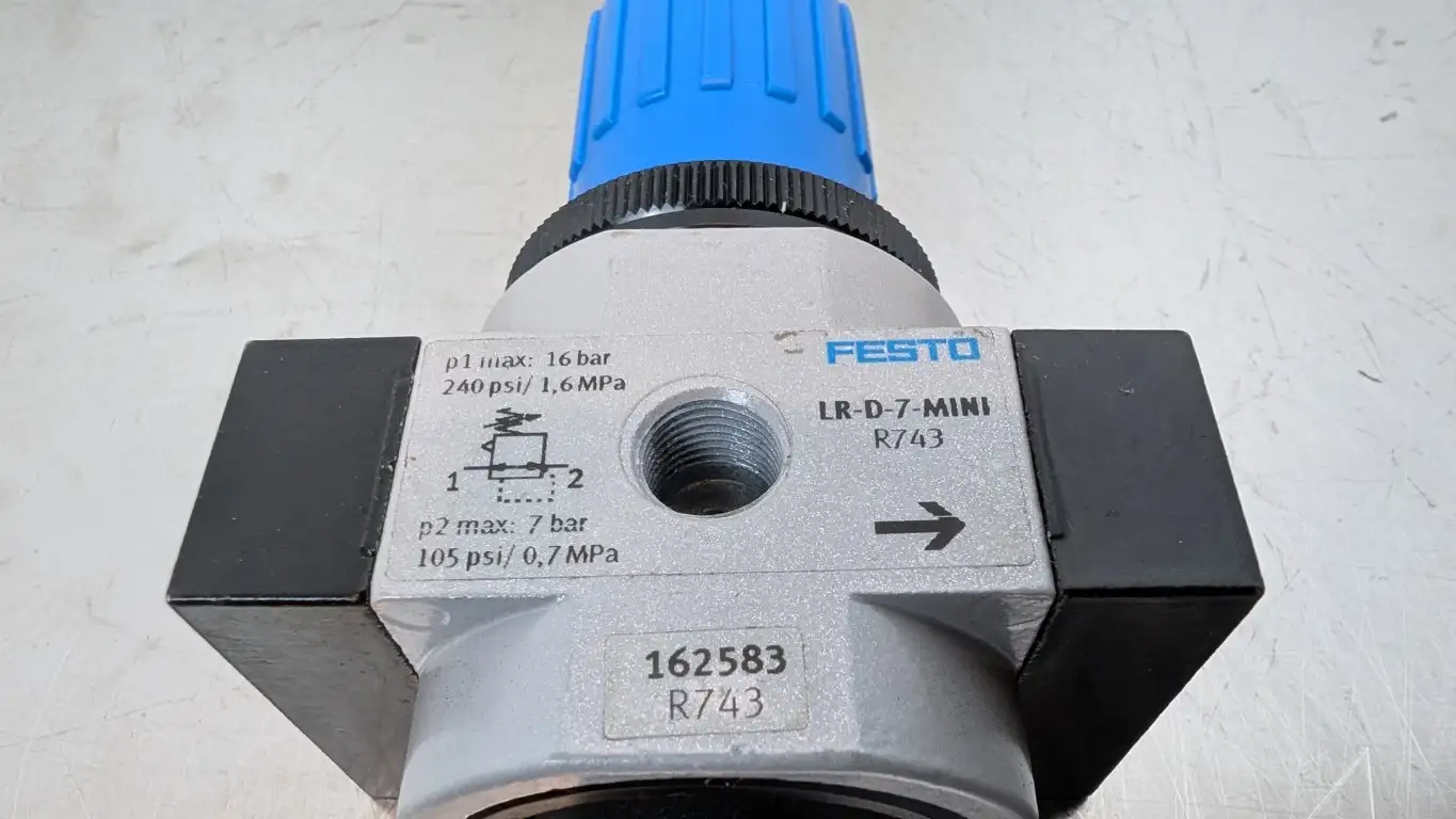 Festo LR-D-7-MINI Pneumatic Regulator 162583 Max 240 PSI, 105 PSI – NEO ...