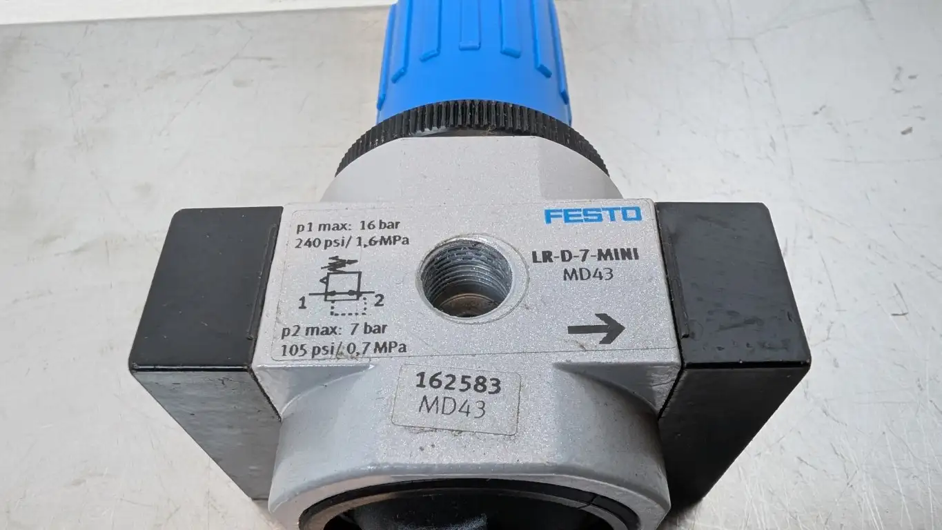 Festo LR-D-7-MINI Pneumatic Regulator 162583 Max 240 PSI, 105 PSI – NEO ...
