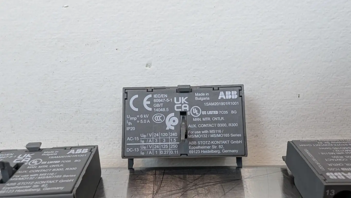 5 Pack ABB 1SAM201901R1001 Auxilliary Contact HKF1-11 1NO 1NC – NEO Surplus