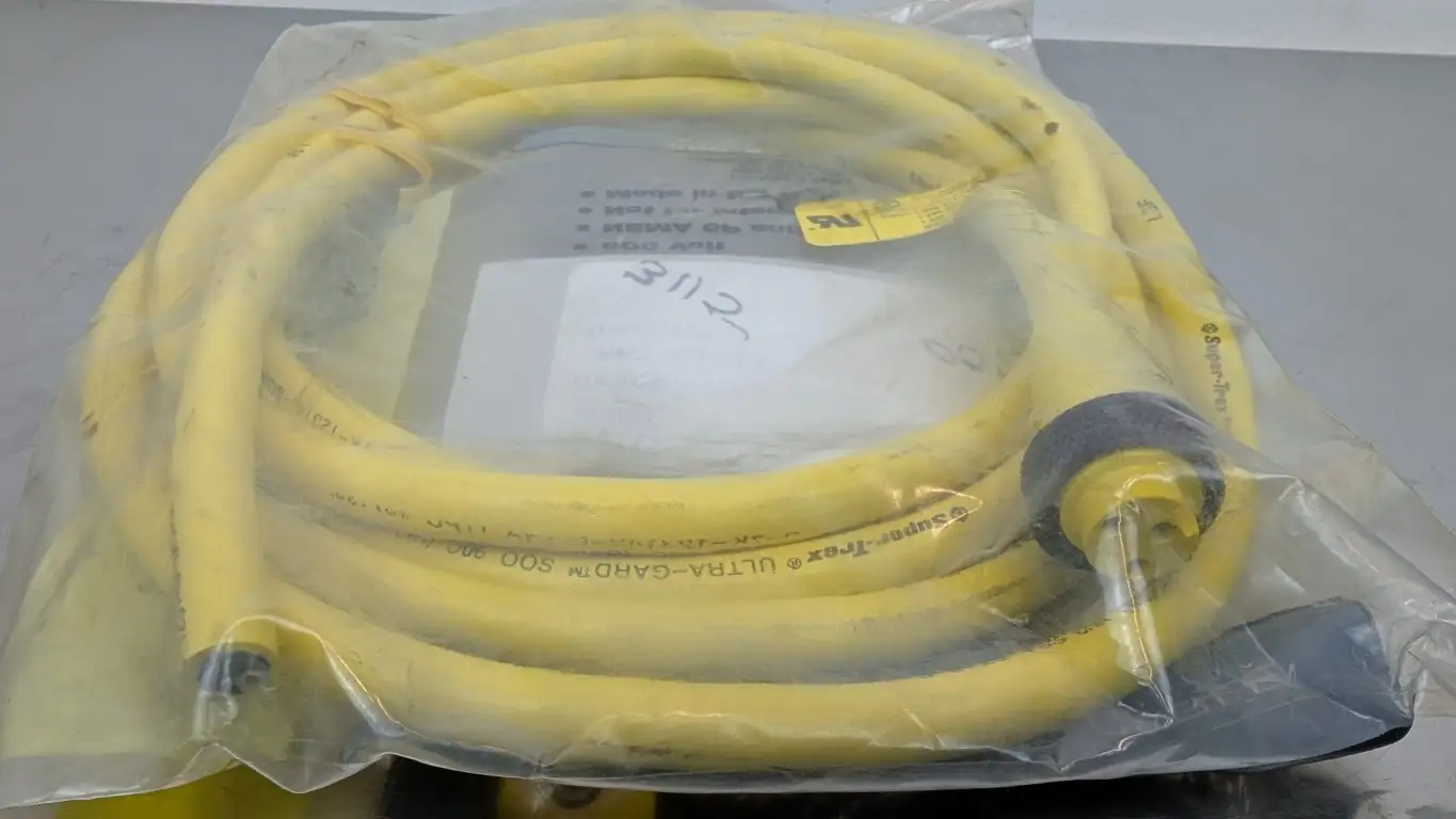 TPC Wire & Cable 84312 Power Cable Rev H 3-Pin Female 3-Wire 12′ Yellow ...