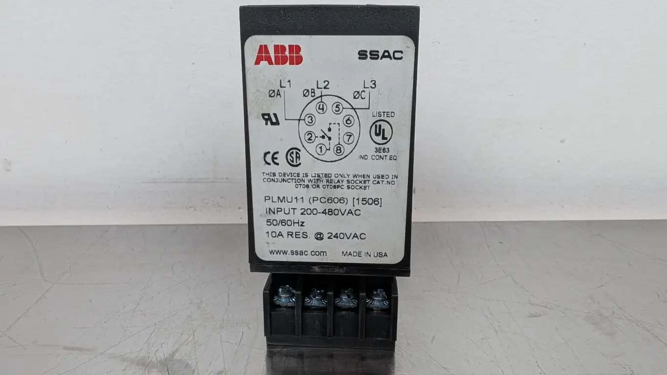 ABB PLMU11 3 Phase Line Monitor PC606 5JJ49 SSAC 200-480VAC 10A – NEO ...