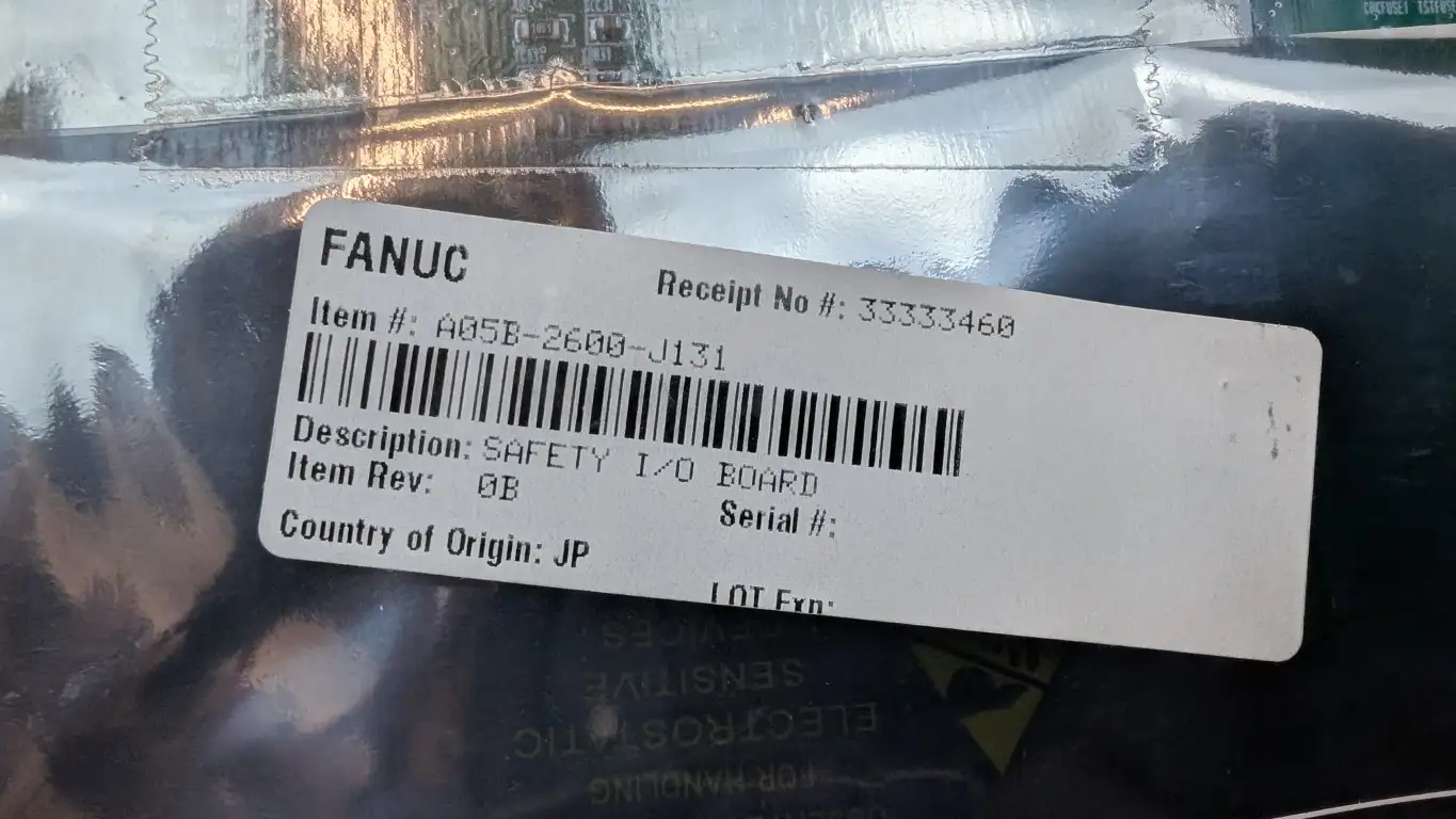 Fanuc A05B-2600-J131 Safety I/O Board Rev 0B – NEO Surplus